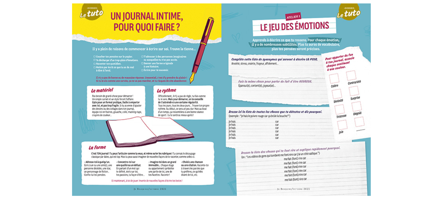 Écris ta vie : 5 ateliers pour réussir ton journal intime | Bayard monde